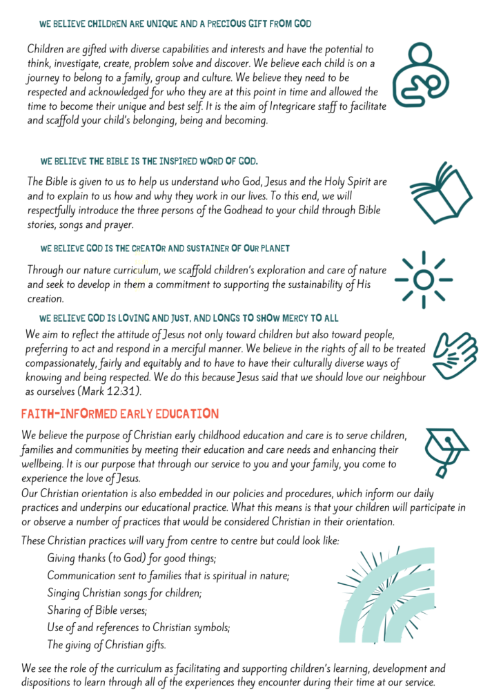 Our Christian Identity - Integricare Early Learning